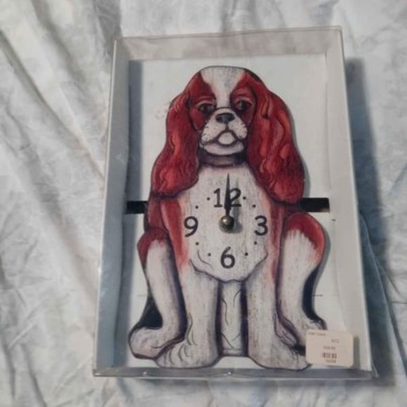Accents | Clock New Hand Painted Cocker Spaniel Clock By Pink Cloud ...